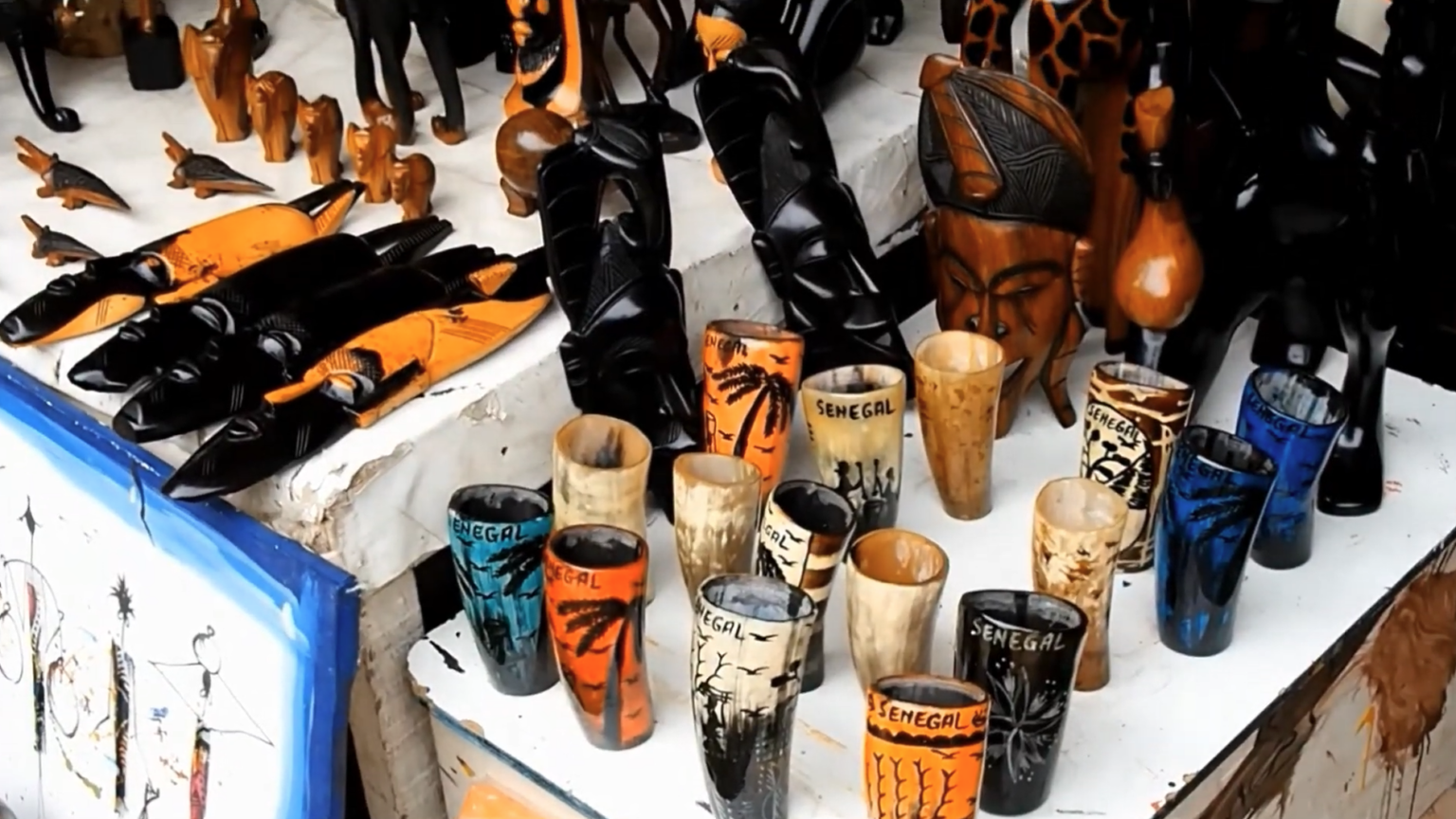 Le marché artisanal de Soumbédioune, Dakar Sénégal